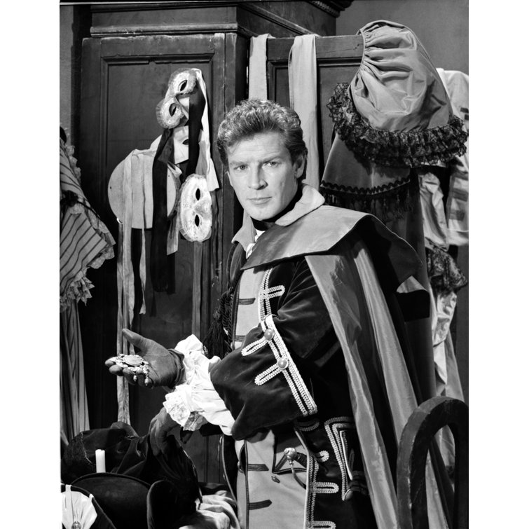 Globe Photos Entertainment Portrait of Richard Basehart with Various Costumes in Changing Room ...